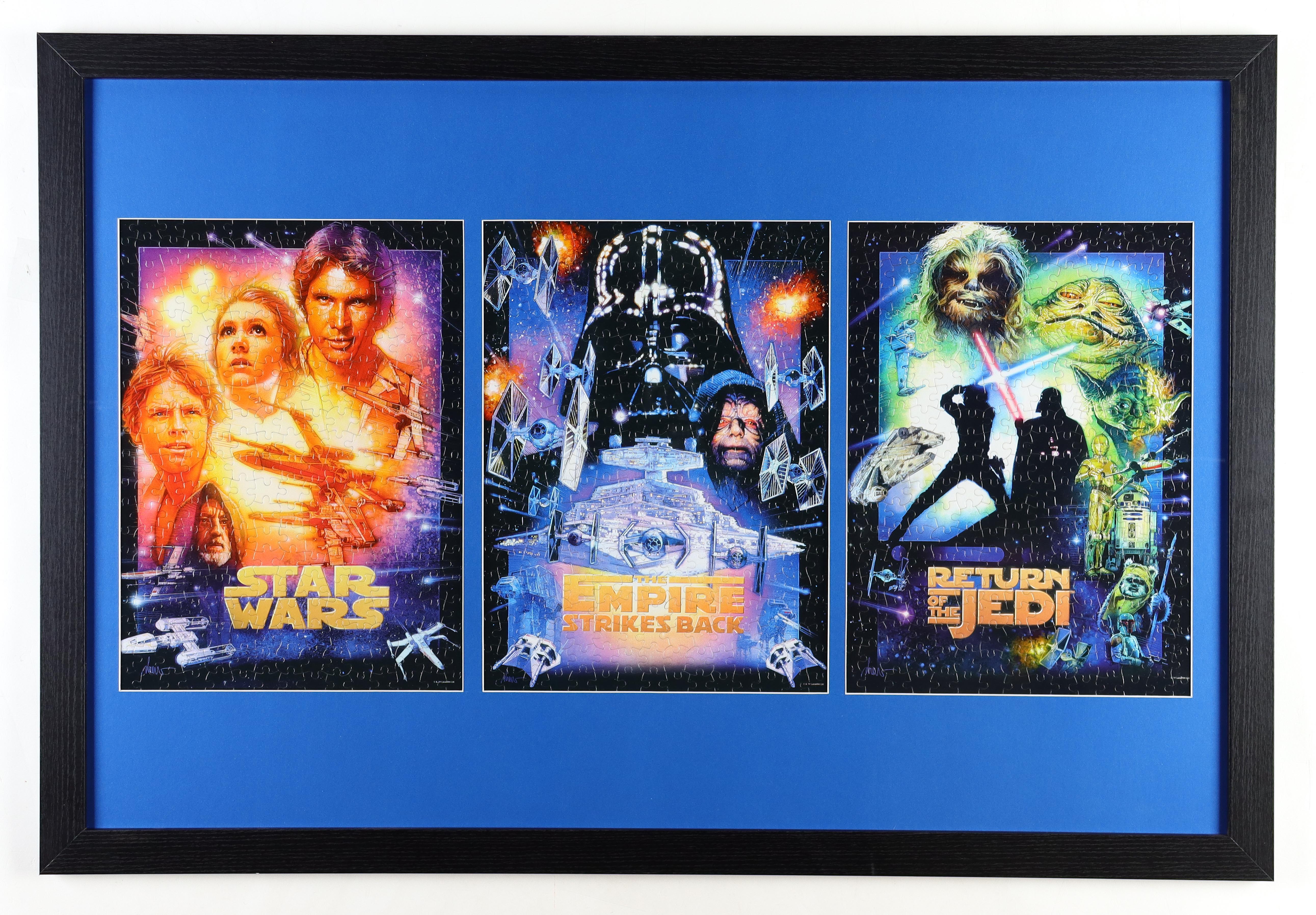 Star Wars Trilogy Custom Framed Puzzle Display | Pristine Auction