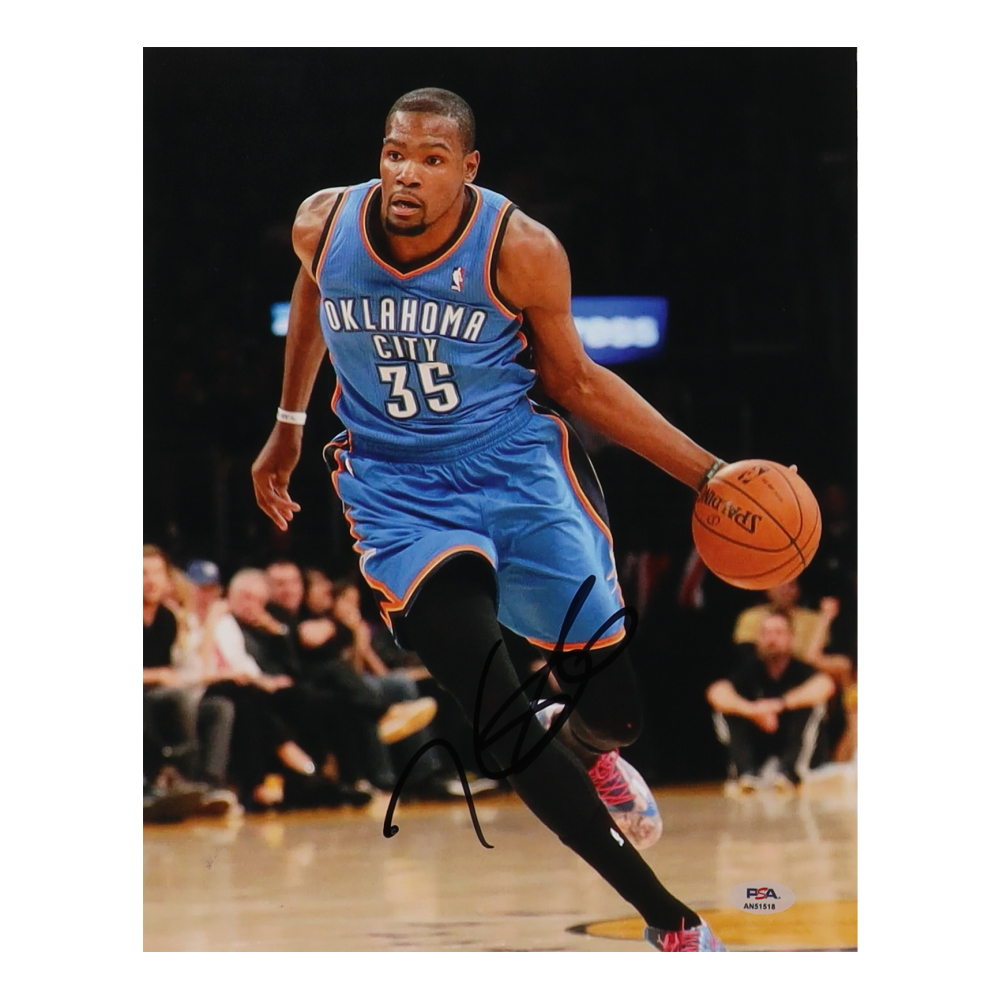 Kevin Durant Signed Thunder 11x14 Photo (PSA) | Pristine Auction