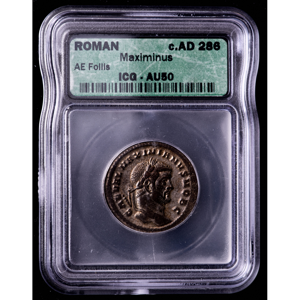 Maxininus I (A.D. 286-310) Roman Empire c.A.D. 286 AE Follis Ancient ...