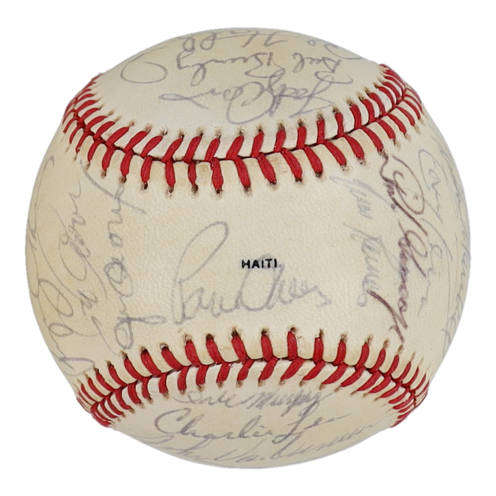 1984 NL All-Star Game Baseball Team-Signed by (32) with Ozzie Smith ...