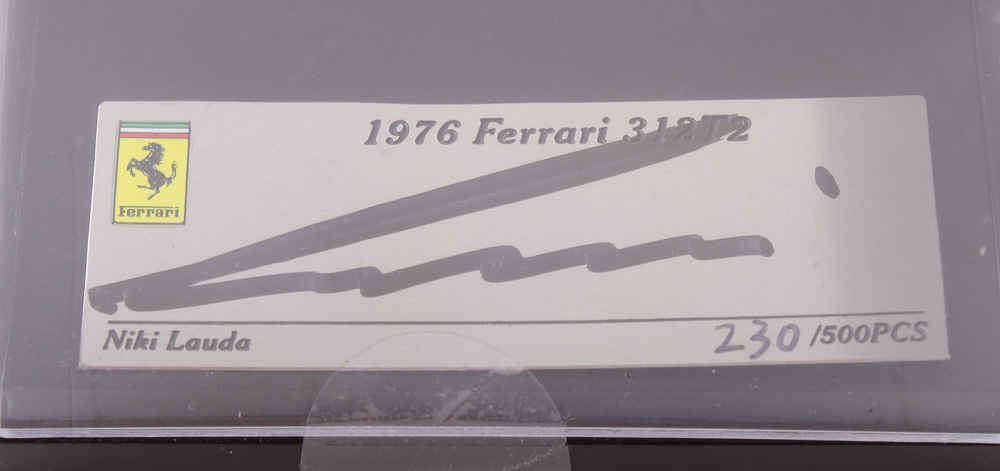 Niki Lauda Signed LE 1976 Ferrari #1 312T2 World Champion with Display ...