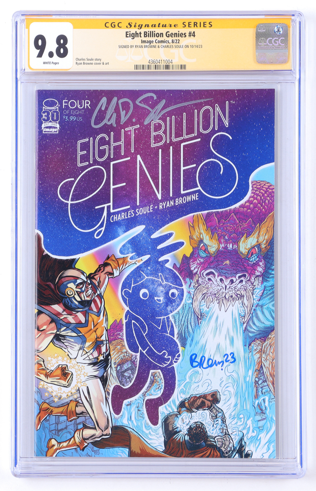Charles Soule & Ryan Browne Signed 2022 "Eight Billion Genies" #4 Image ...