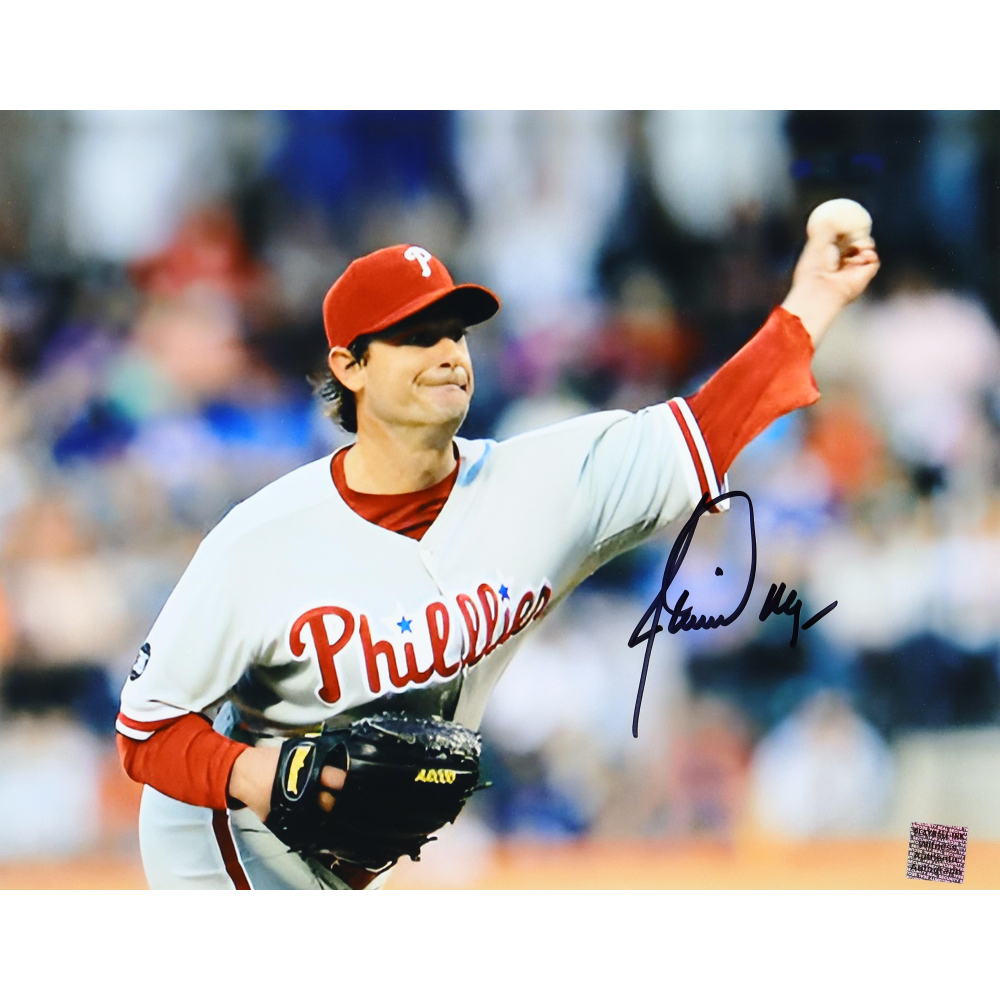 Jamie Moyer Signed Phillies 11x14 Photo (Playball Ink) | Pristine Auction