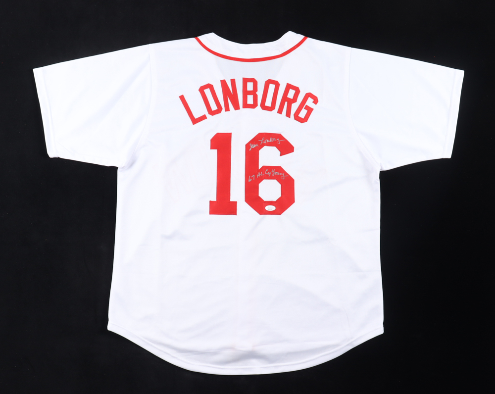 Jim Lonborg Signed Jersey Inscribed "67 AL CY Young" (JSA) | Pristine ...