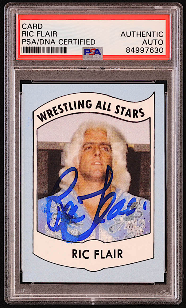 Ric Flair Signed 1982 PWE Wrestling All-Stars Series A #27 (PSA ...