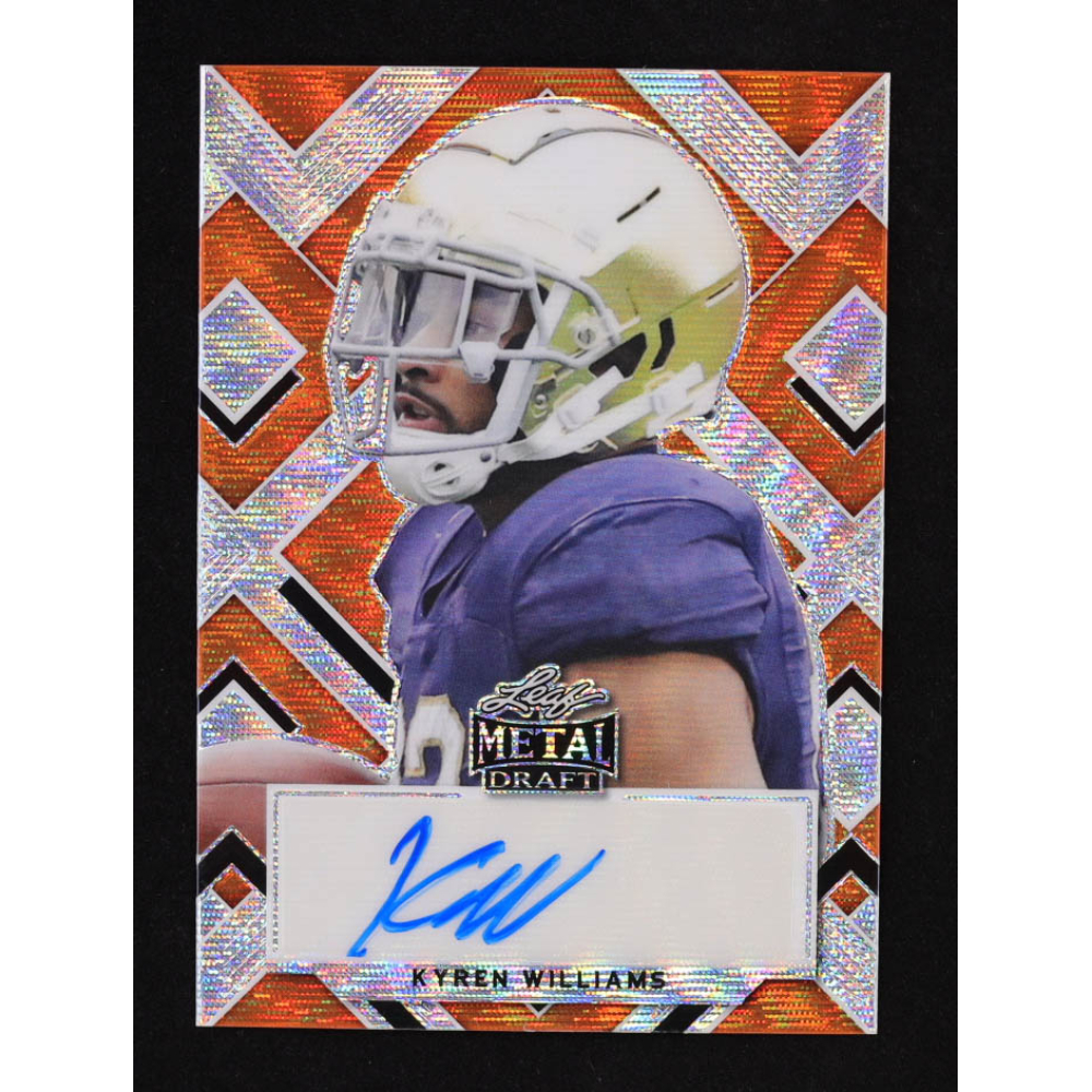 Kyren Williams 2022 Leaf Metal Draft Portraits Wave Orange #PAKW1 #5/5 ...
