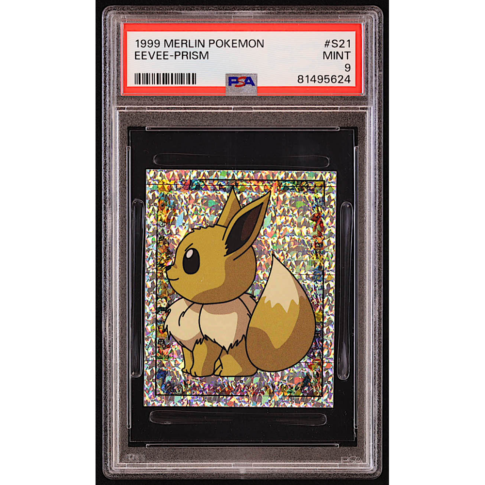 Eevee 1999 Merlin Pokemon Album Stickers #S21 (PSA 9) | Pristine Auction