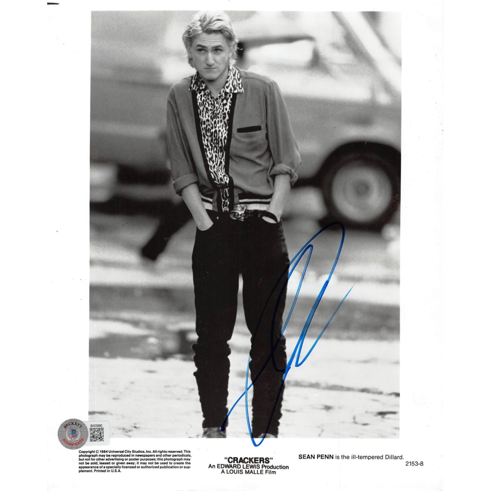 Sean Penn Signed "Crackers" 8x10 Photo (Beckett) | Pristine Auction