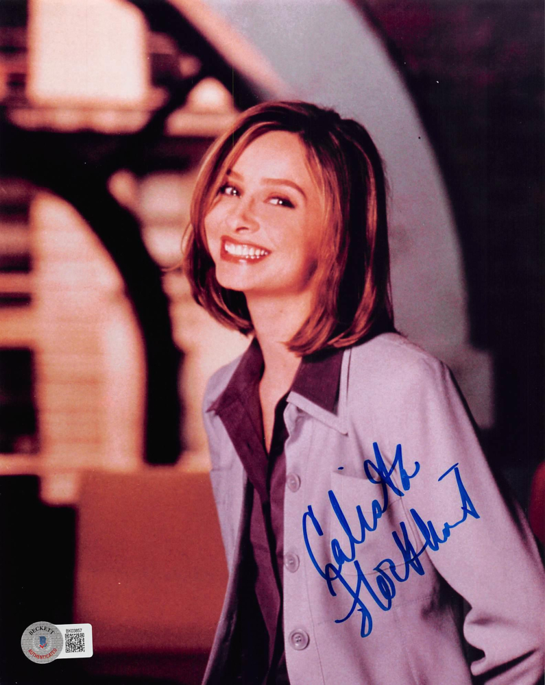 Calista Flockhart Signed Ally Mcbeal 8x10 Photo Beckett Pristine