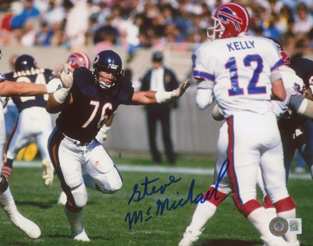 Steve McMichael Signed Bears 8x10 Photo (Beckett) | Pristine Auction