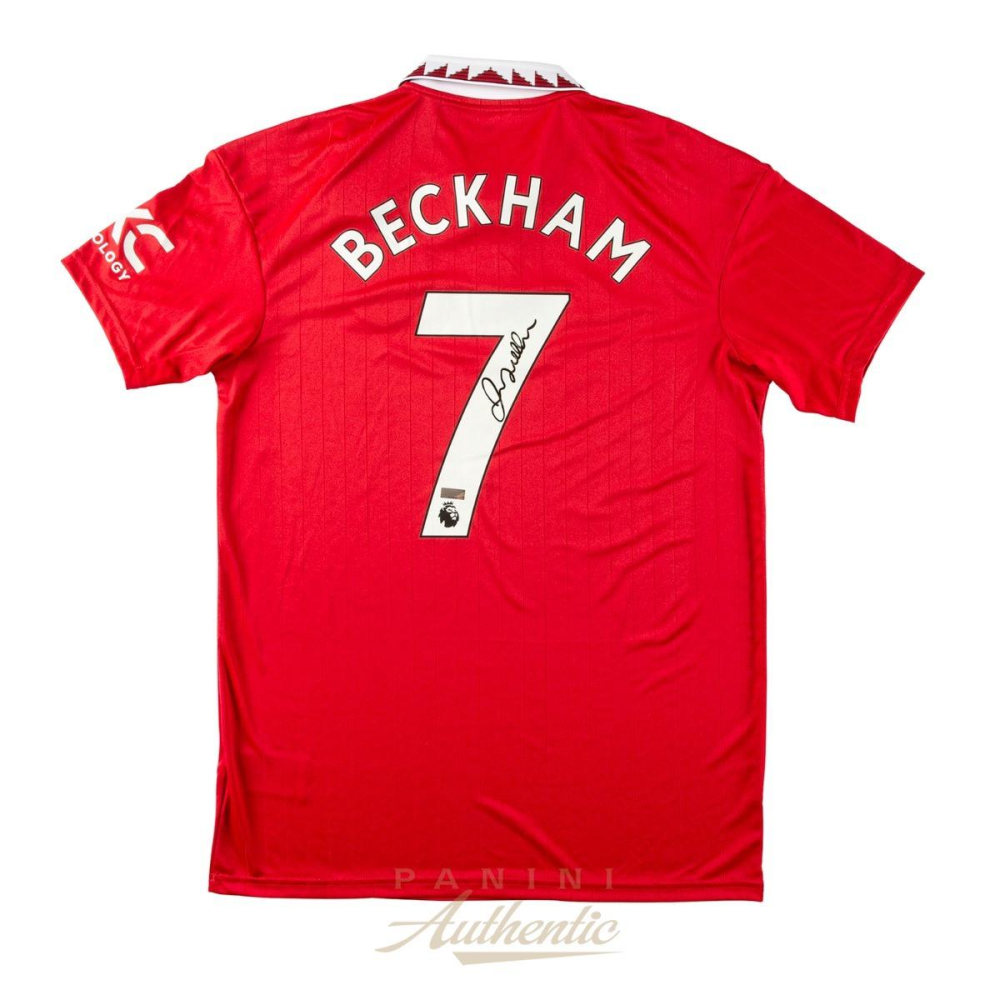 David Beckham Signed Manchester United Jersey (Panini) | Pristine Auction