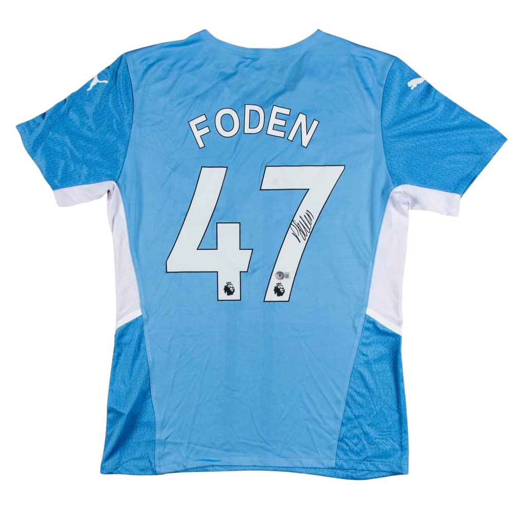 Phil Foden Signed Manchester City Jersey (Beckett) | Pristine Auction