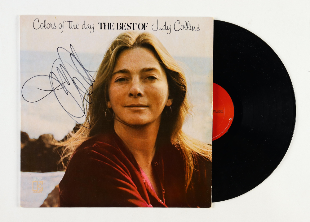 Judy Collins Signed "Colors Of The Day" Vinyl Record Album Cover (JSA) | Pristine Auction