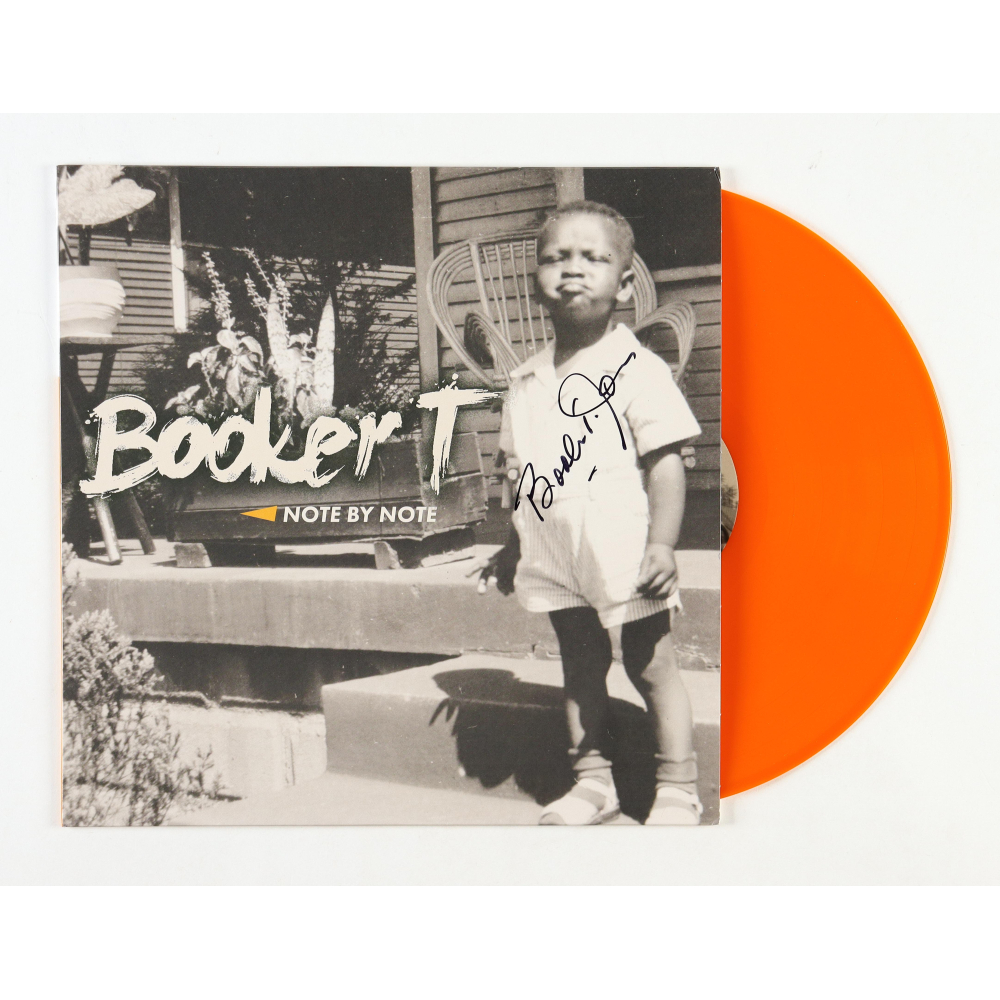 Booker T. Jones Signed "Note By Note" Vinyl Record Album Cover (JSA ...