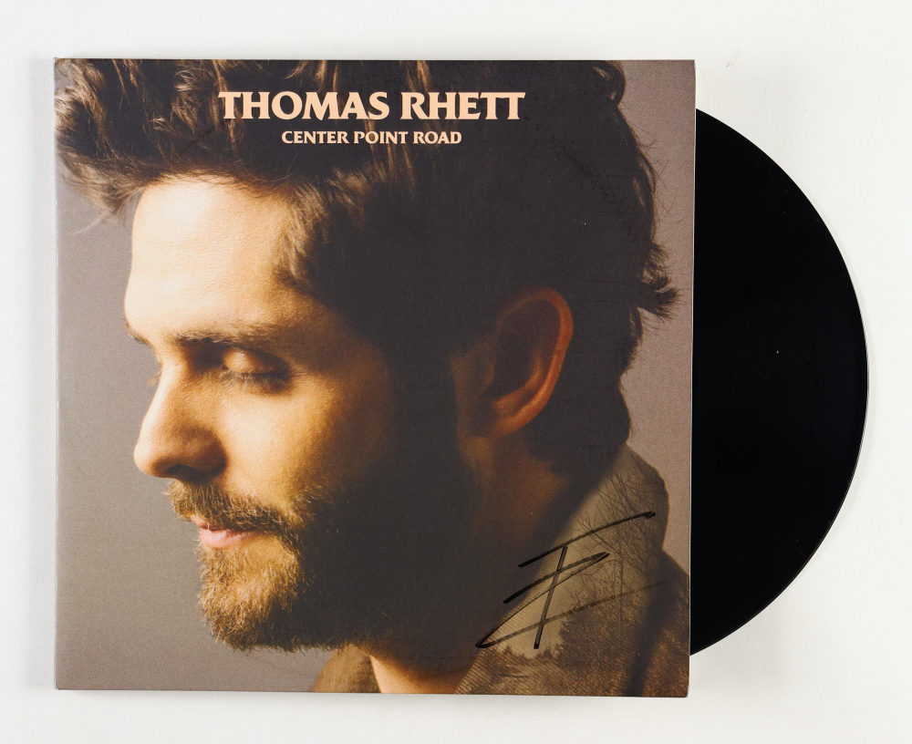 Thomas Rhett Signed "Center Point Road" Vinyl Record Album Cover (JSA ...