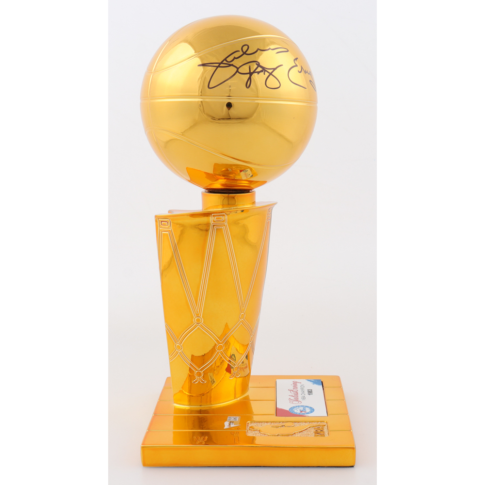Julius "Dr. J" Erving Signed 76ers "1983 NBA Champion" Trophy (Fanatics ...