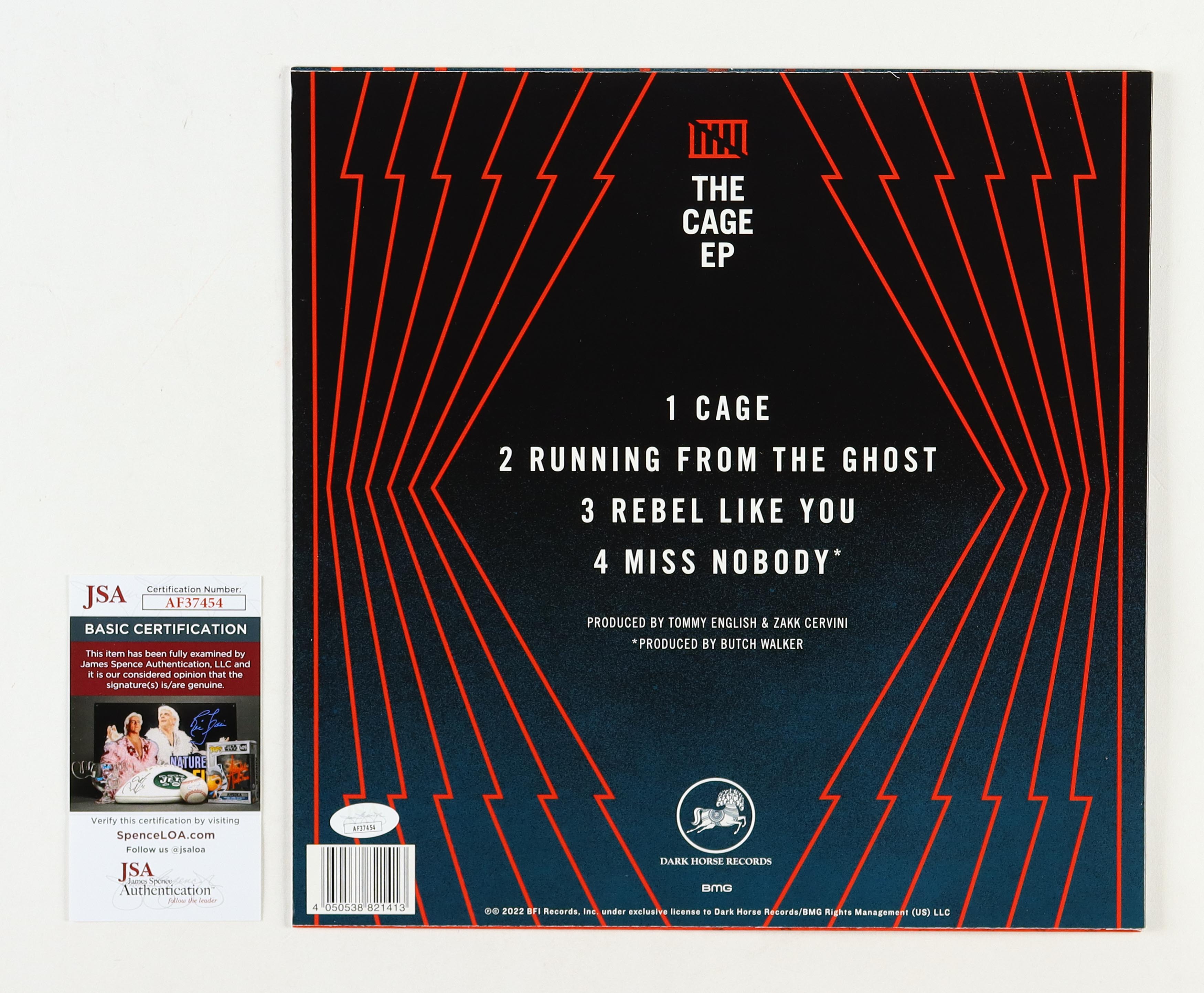 Billy Idol Signed "The Cage EP" Vinyl Record Album Sleeve (JSA ...