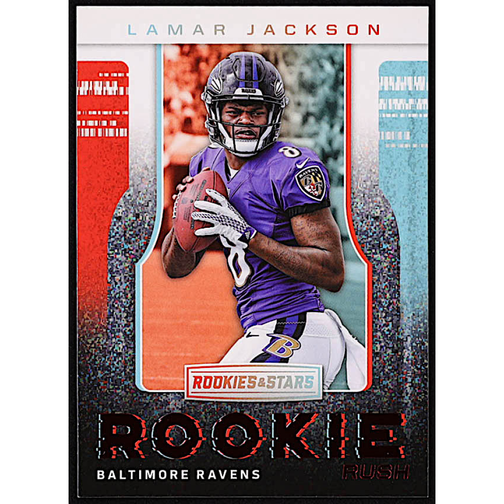 Lamar Jackson 2018 Rookies and Stars Rookie Rush #10 RC | Pristine Auction