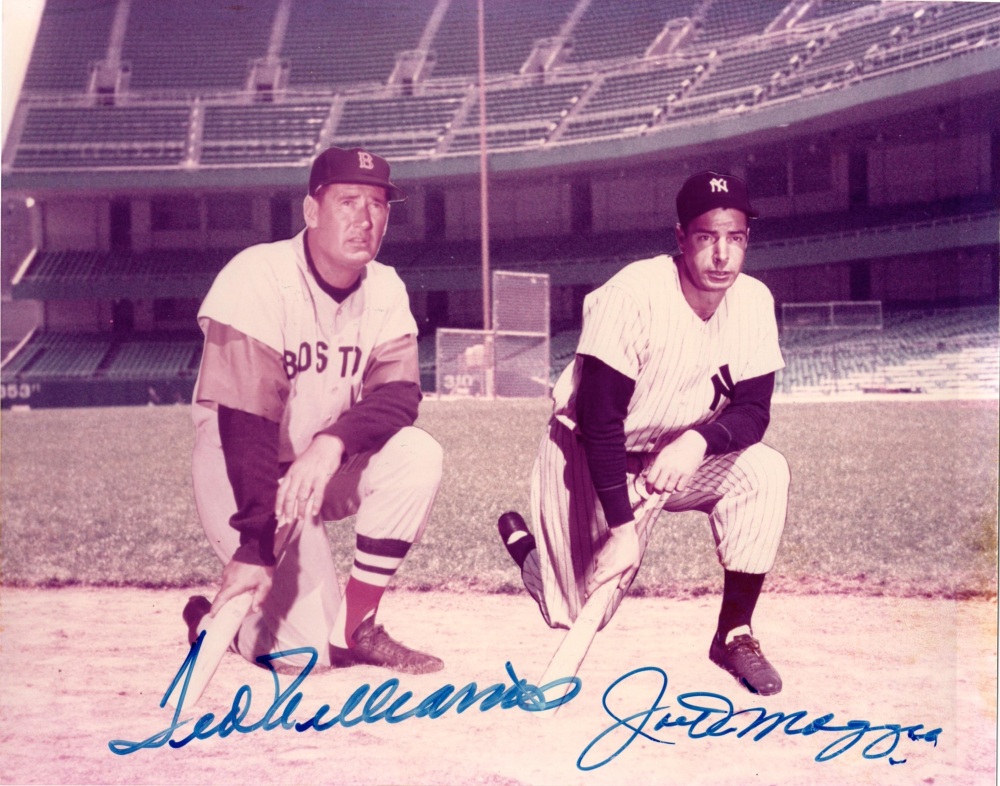 Joe DiMaggio & Ted Williams Signed 8x10 Photo (JSA) | Pristine Auction