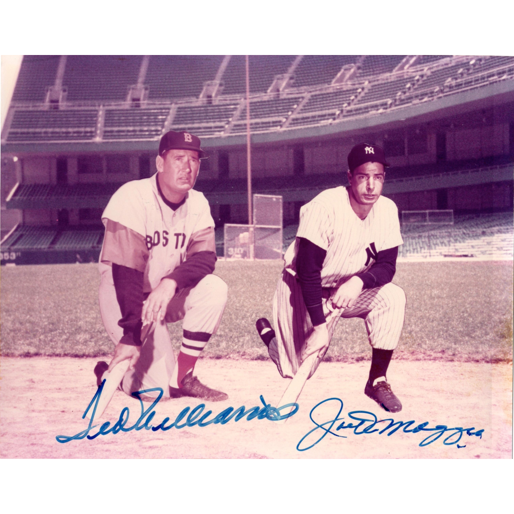 Joe DiMaggio & Ted Williams Signed 8x10 Photo (JSA) | Pristine Auction