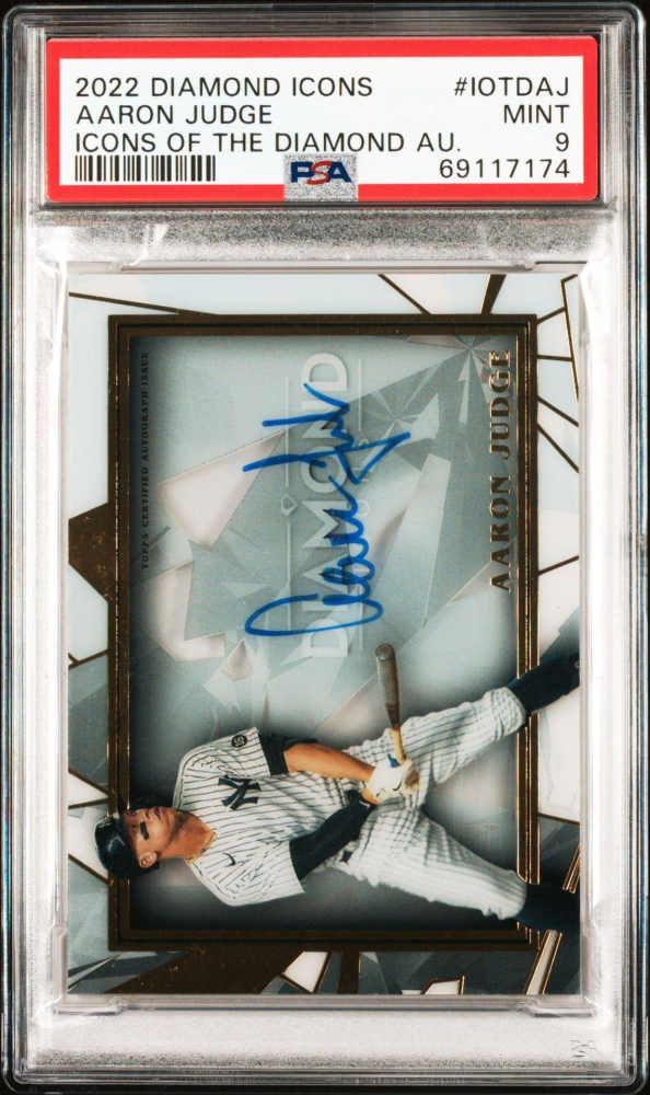 Aaron Judge 2022 Topps Diamond Icons Icons of the Diamond Autographs # ...