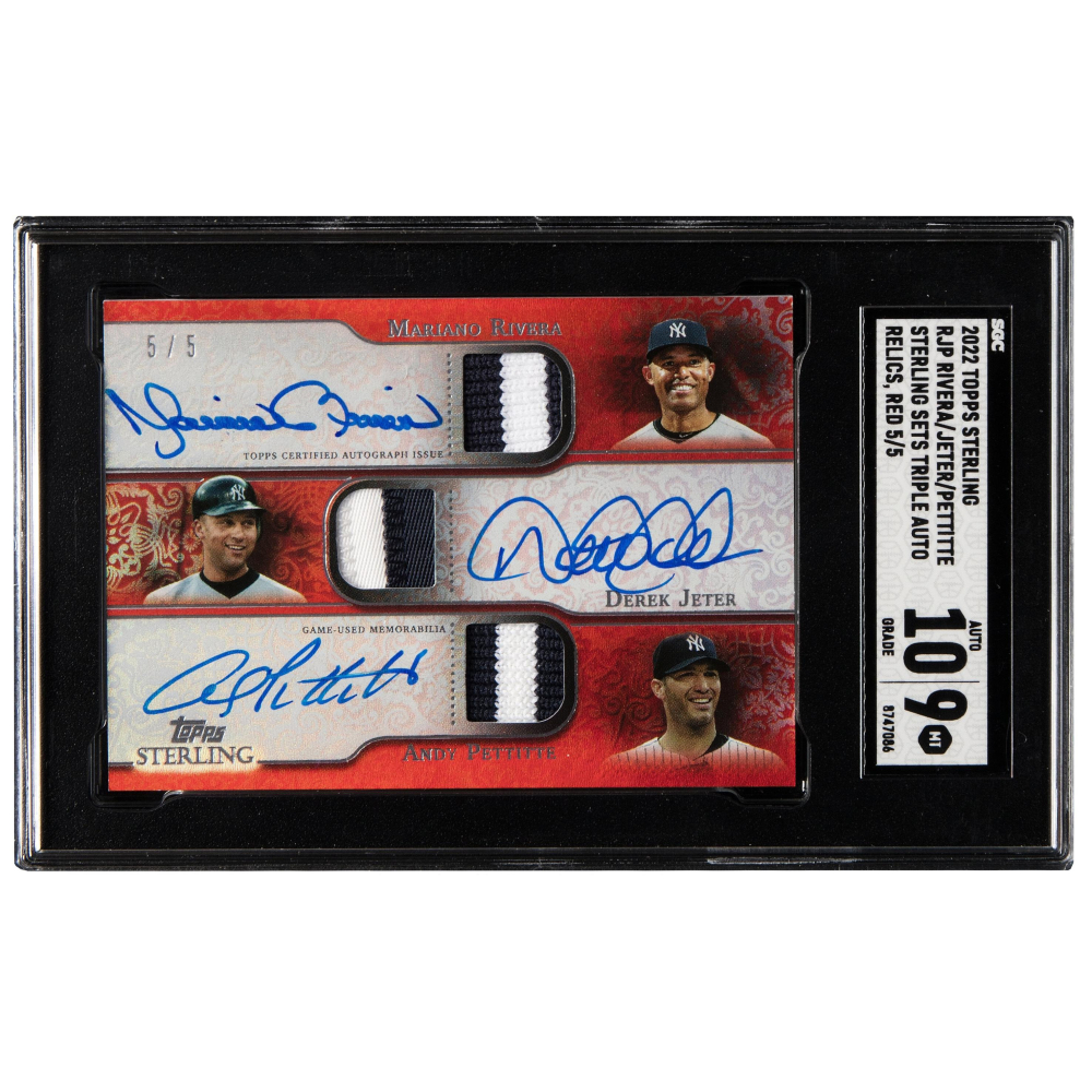 Derek Jeter / Mariano Rivera / Andy Pettitte 2022 Topps Sterling ...