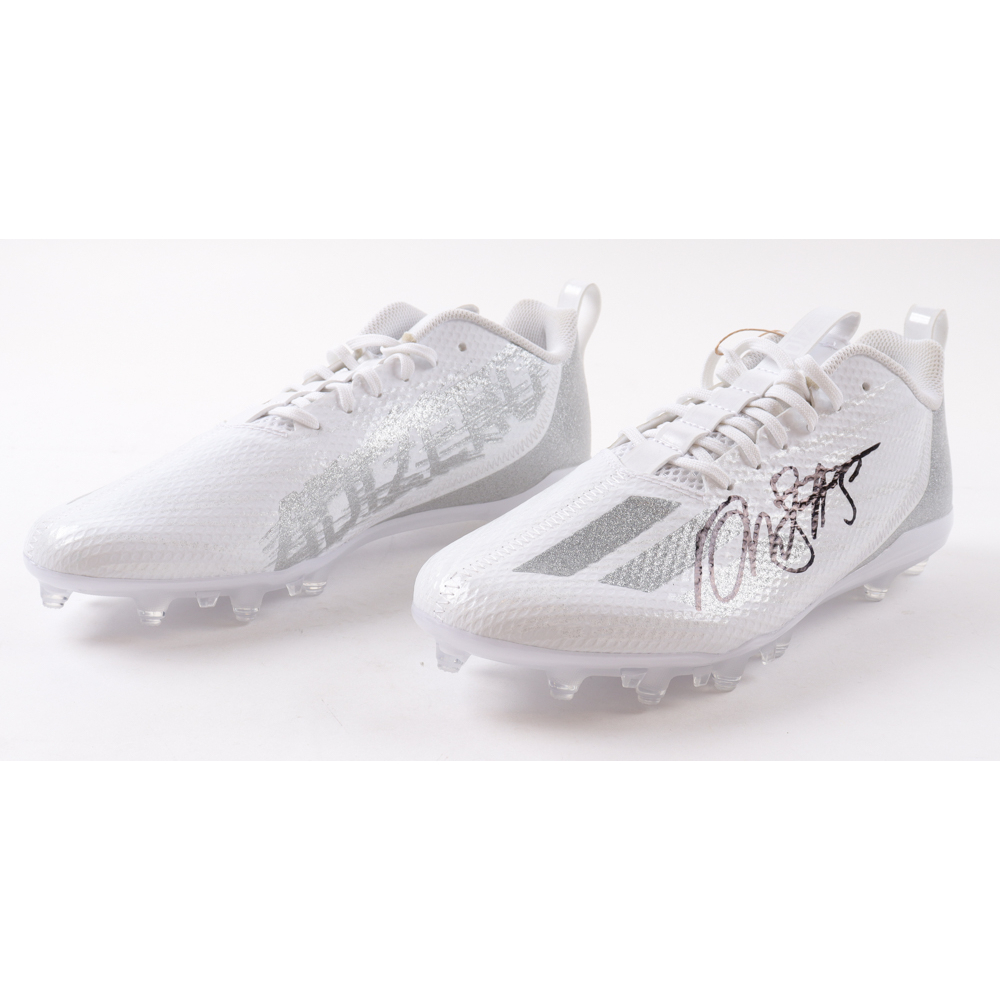 David Montgomery Signed Pair Of Adidas Cleats (JSA) | Pristine Auction