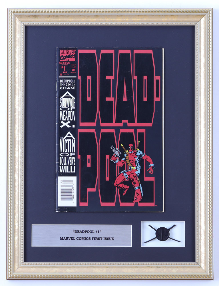 Vintage 1993 "Deadpool" Issue #1 Marvel Custom Framed First Issue Comic ...