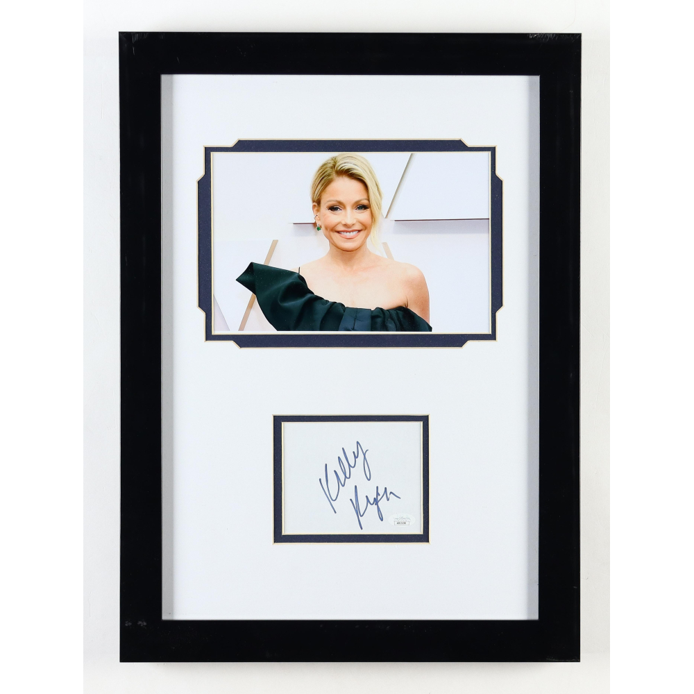 Kelly Ripa Signed Custom Framed Cut Display (JSA) | Pristine Auction
