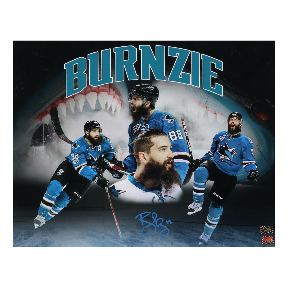 Brent Burns Signed Sharks 16x20 Photo (Burns & YSMS) | Pristine Auction