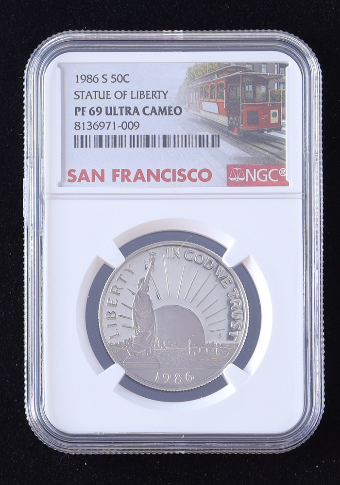 1986-S Statue of Liberty Proof Half Dollar (NGC PF69 CAMEO) | Pristine ...