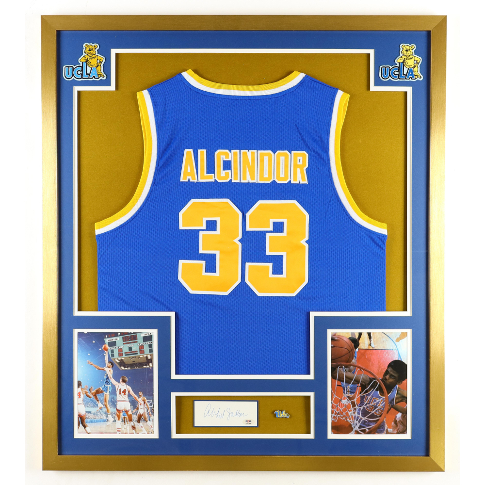 Kareem Abdul-Jabbar Signed UCLA Bruins Custom Framed Cut Display with ...