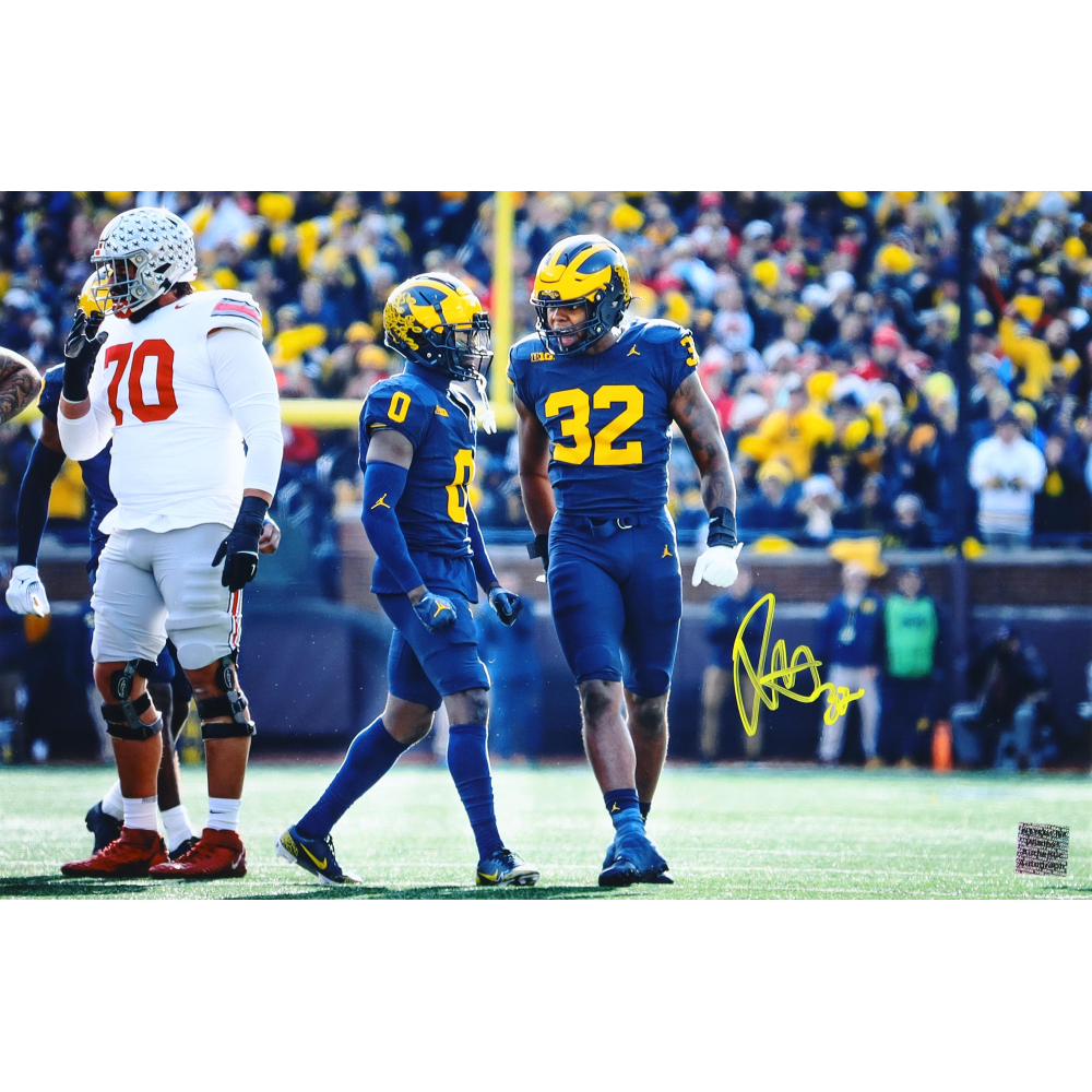 Jaylen Harrell Signed Michigan Wolverines 11x17 Photo (Playball Ink ...