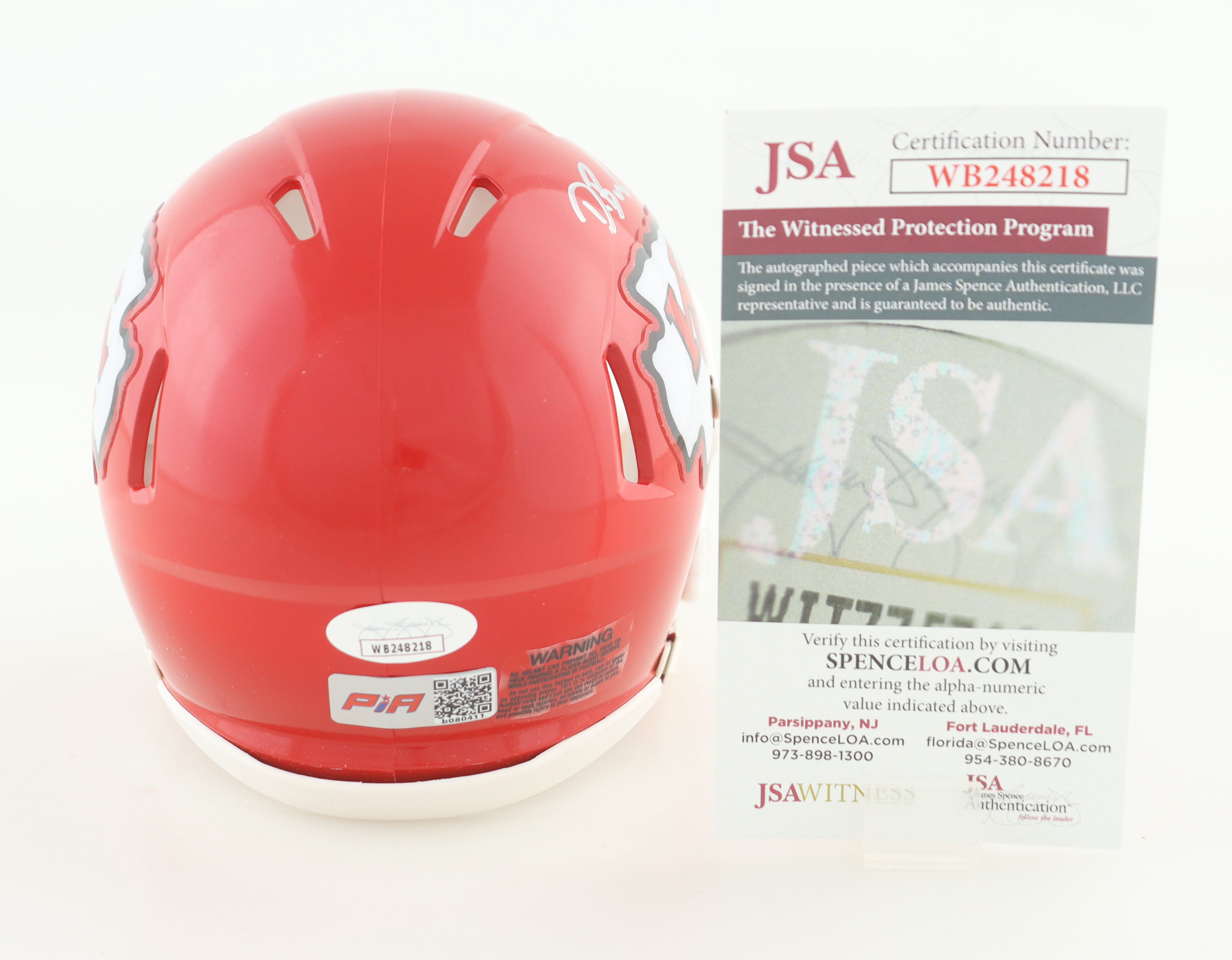 Deon Bush Signed Chiefs Speed Mini Helmet (JSA & PIA) | Pristine Auction