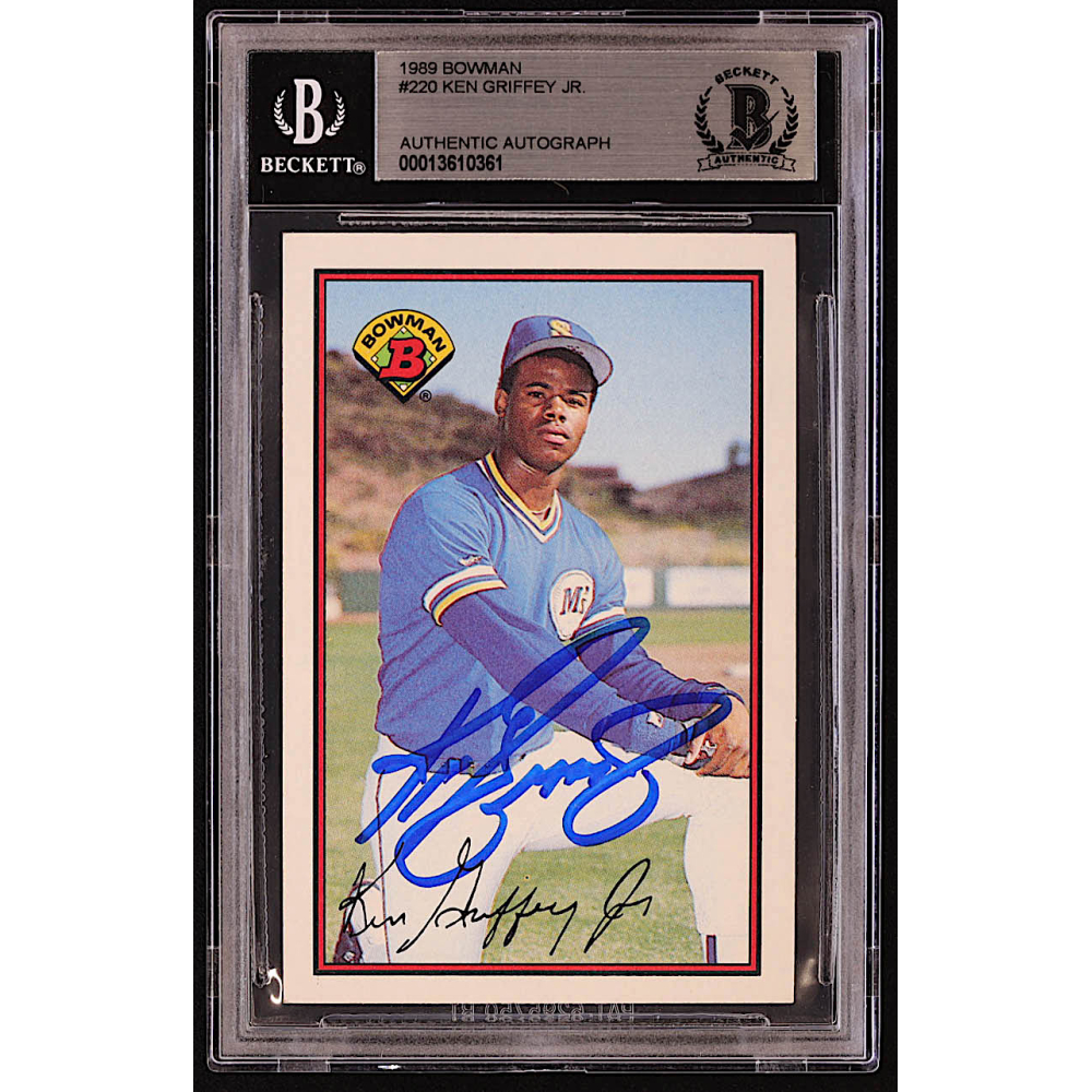 Ken Griffey Jr. Signed 1989 Bowman #220 RC (BGS | Auto 10) | Pristine ...