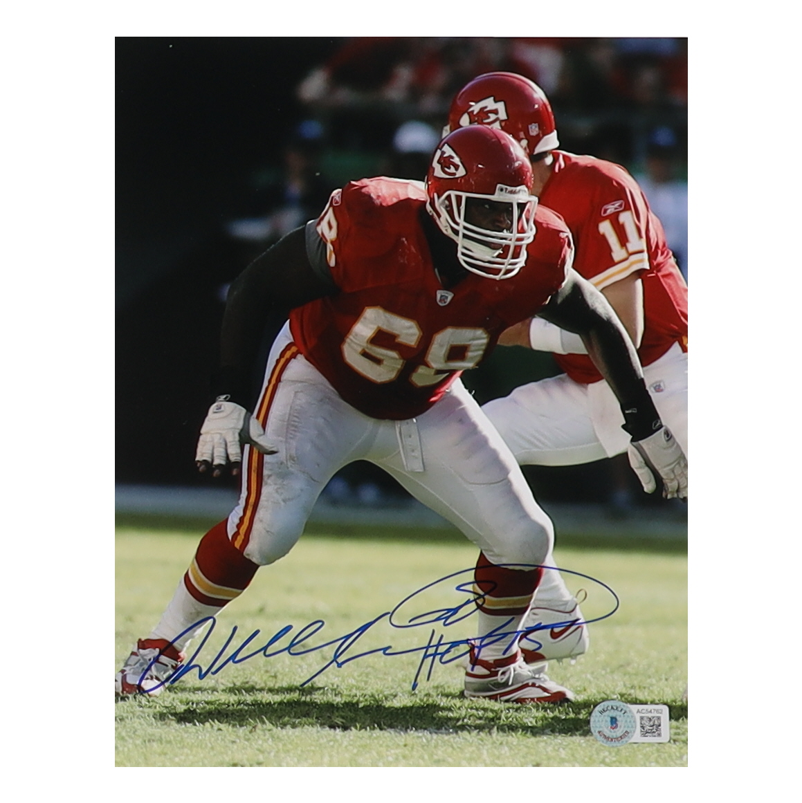 Will Shields Signed Chiefs 8x10 Photo Inscribed "HOF 15" (Beckett ...