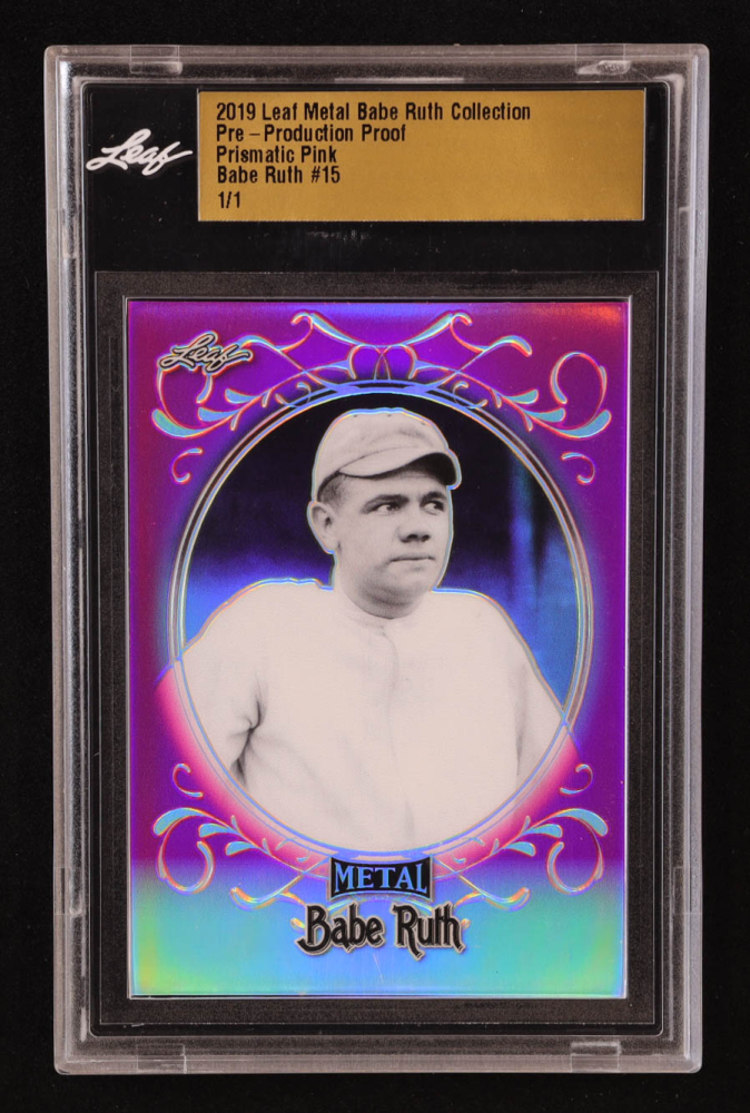 Babe Ruth 2019 Leaf Metal Babe Ruth Collection Pre-Production Proof ...