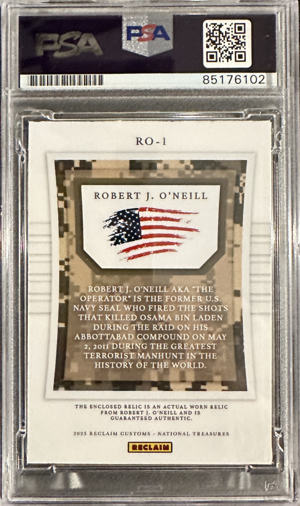 Robert J. O'Neill Signed Reclaim Customs Custom Trading Card with ...