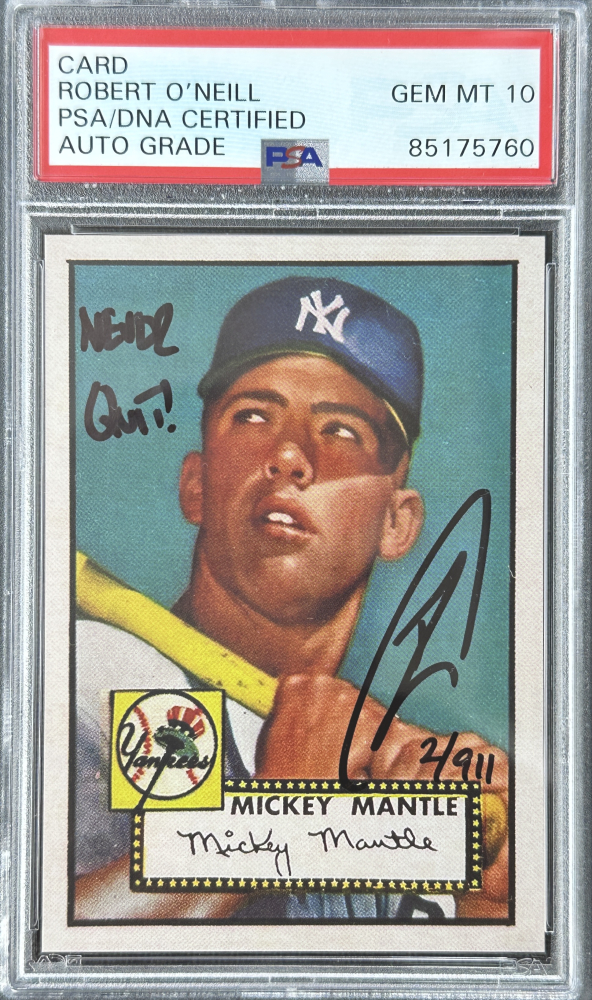 Robert O'Neill Signed LE Card Inscribed "Never Quit!" (PSA | Auto Grade ...