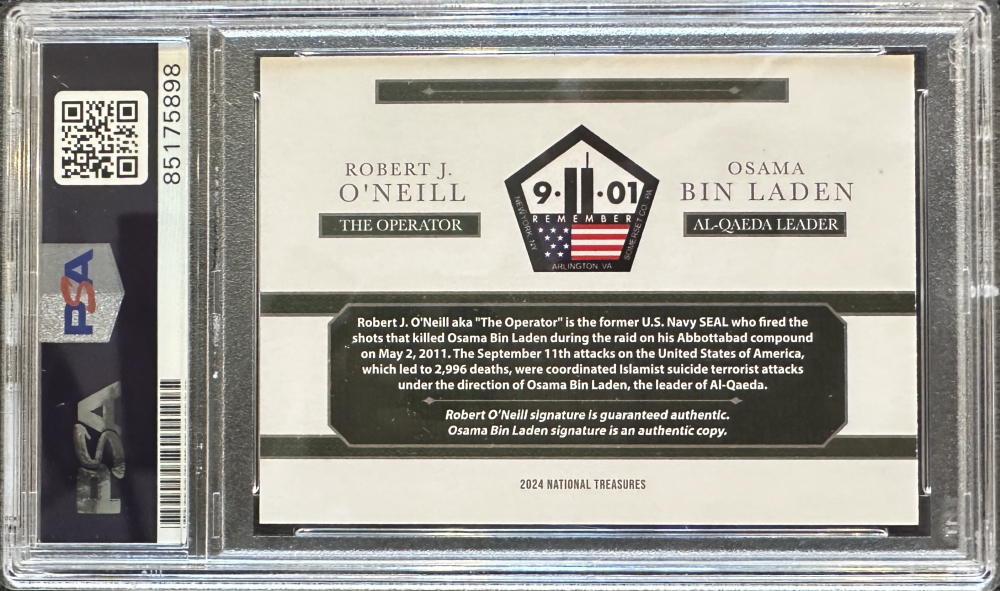 Robert O'Neill Signed Reclaim Customs Custom Trading Card #50/911 ...