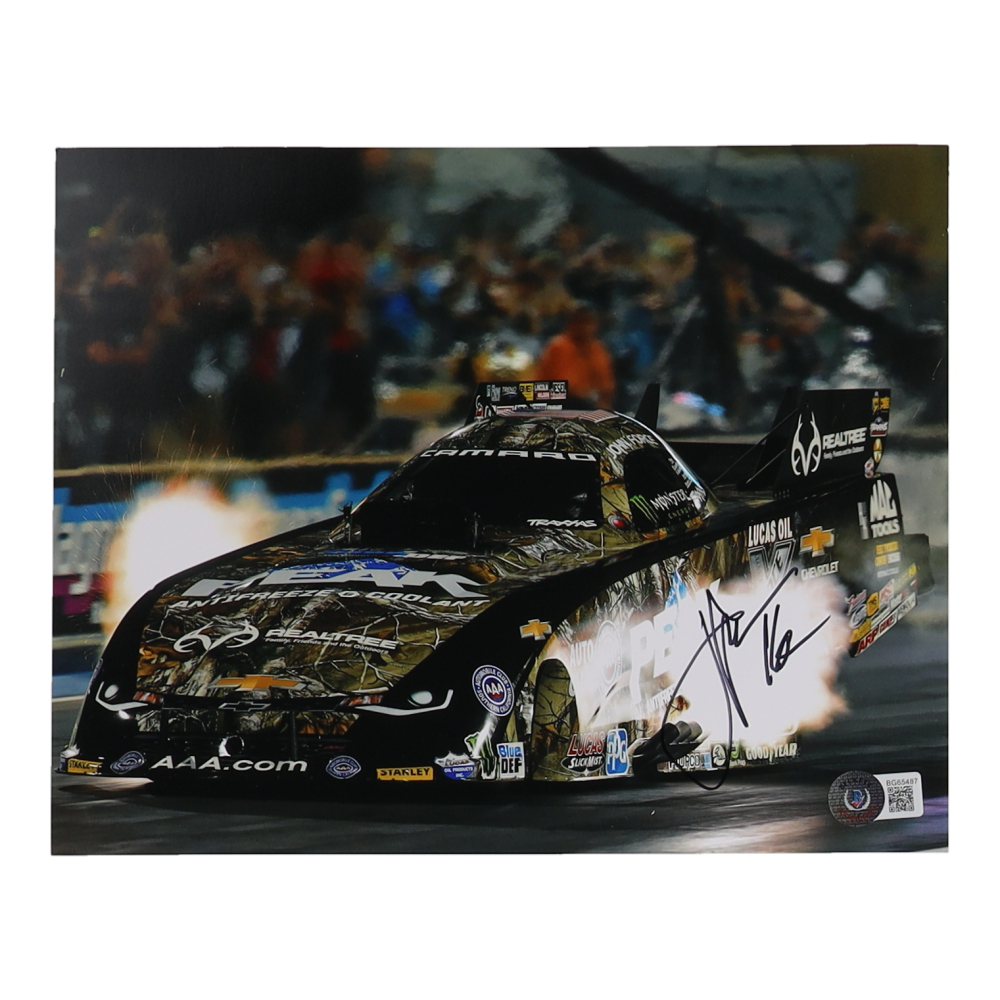 John Force Signed NHRA 8x10 Photo (Beckett) | Pristine Auction