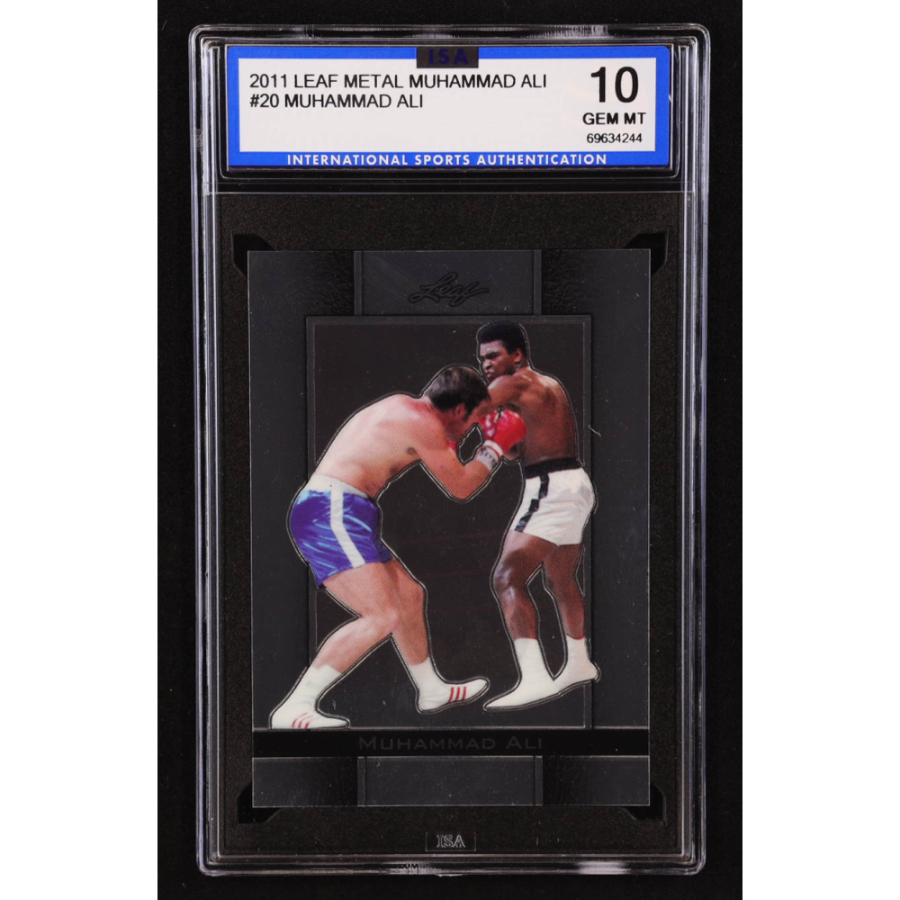 Muhammad Ali 2011 Leaf Muhammad Ali Metal #20 (ISA 10) | Pristine Auction