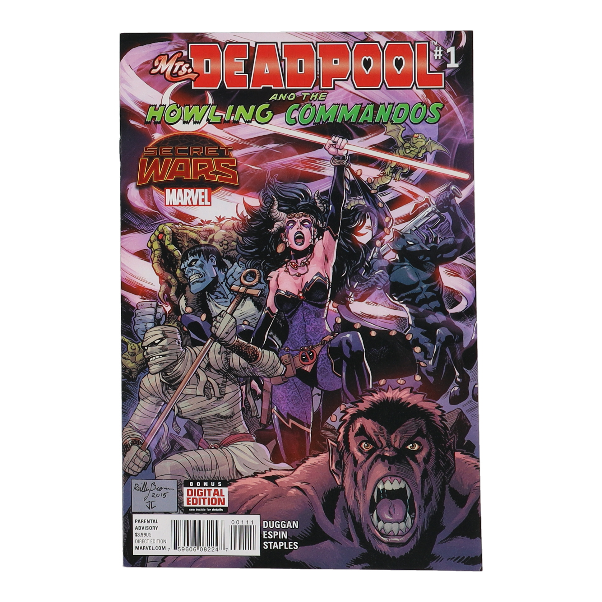 2015 "Mrs. Deadpool and the Howling Commandos" Issue #1 Marvel Comic ...