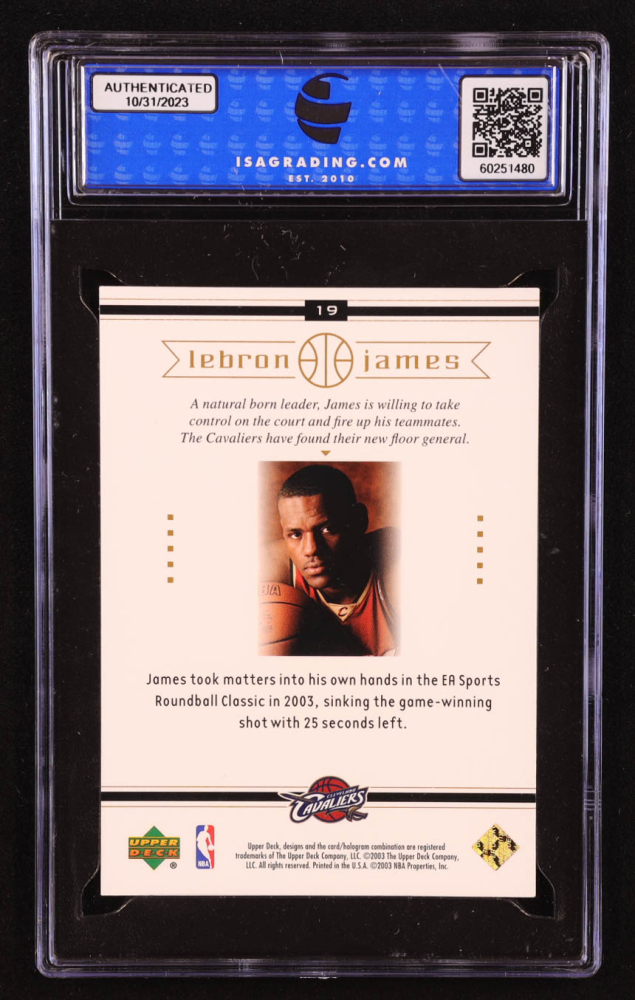 LeBron James 2003 Upper Deck LeBron James Box Set #19 Time to Take ...
