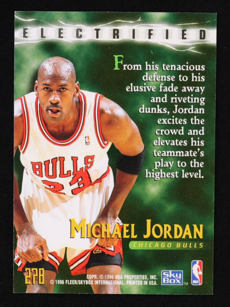 Michael Jordan 1995-96 SkyBox Premium #278 Electrified | Pristine Auction