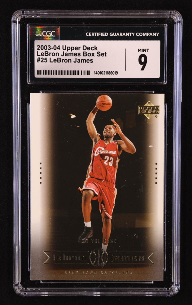 LeBron James 2003 Upper Deck LeBron James Box Set #25 On the Rise RC (CGC 9) | Pristine Auction