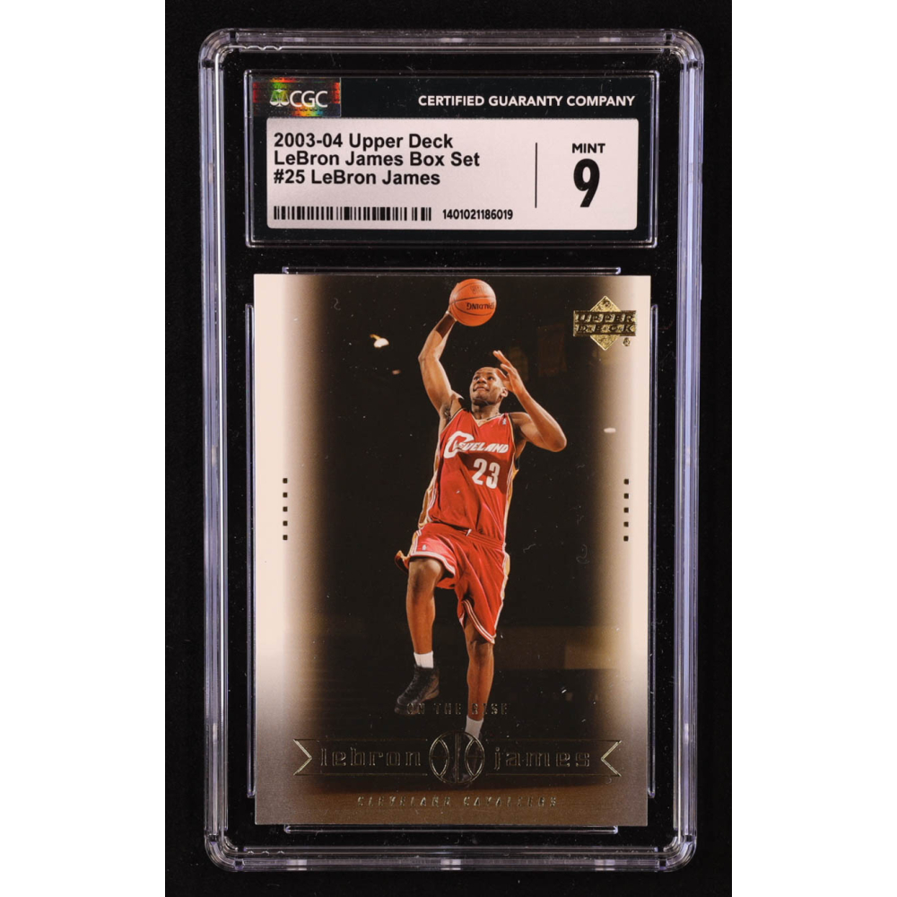LeBron James 2003 Upper Deck LeBron James Box Set #25 On the Rise RC ...