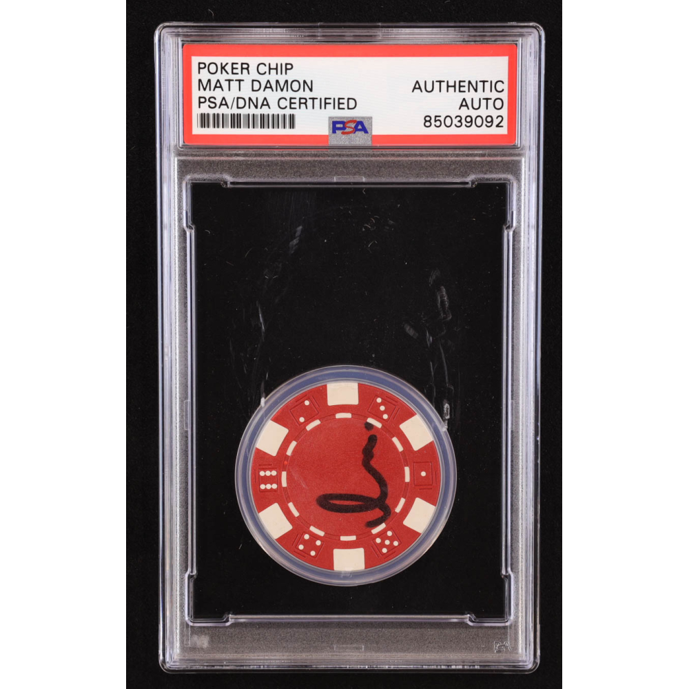 Matt Damon Signed "Rounders" Poker Chip (PSA) | Pristine Auction