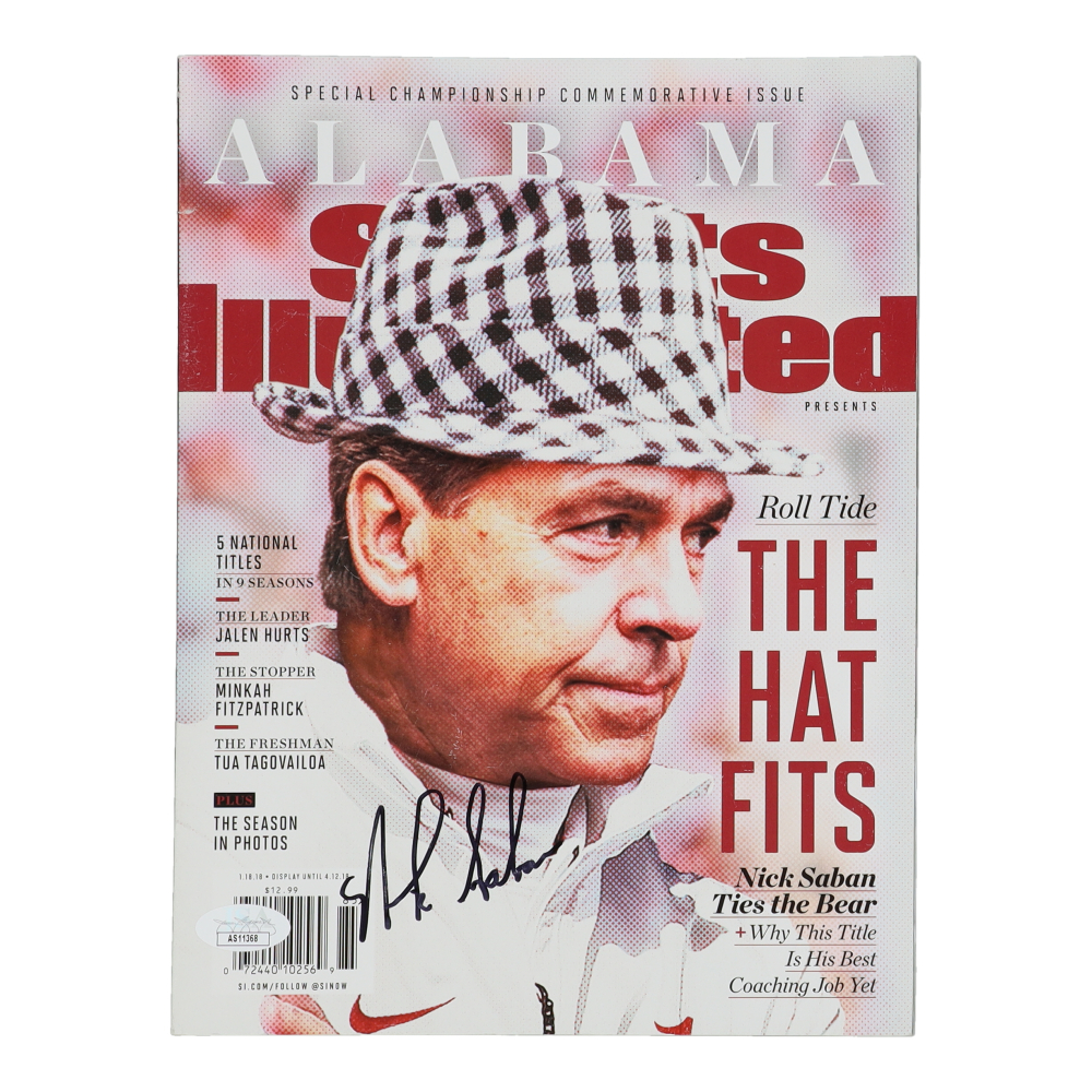 Nick Saban Signed Sports Illustrated Commemorative Issue Magazine (JSA ...