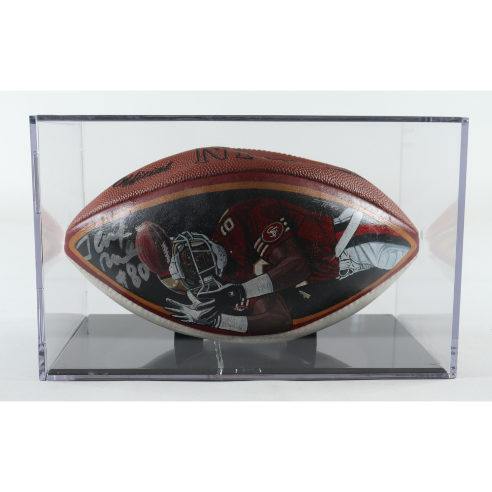 Jerry Rice Signed 49ers Wilson NFL Hand-Painted Football With Acrylic ...